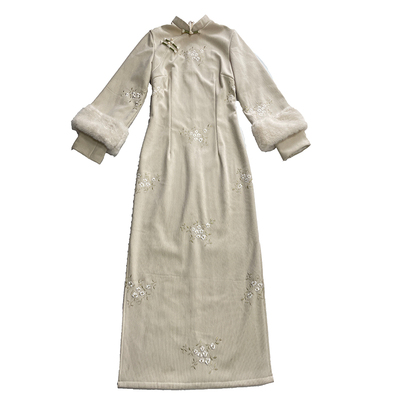 新中式改良日常旗袍年轻款小清新