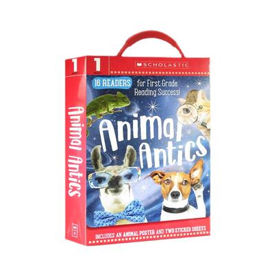 【自营】英文原版 Early Learners 16册盒装 Animal Antics First Grade Reader Box Set 学乐学前幼儿园阅读启蒙 Guided Reader