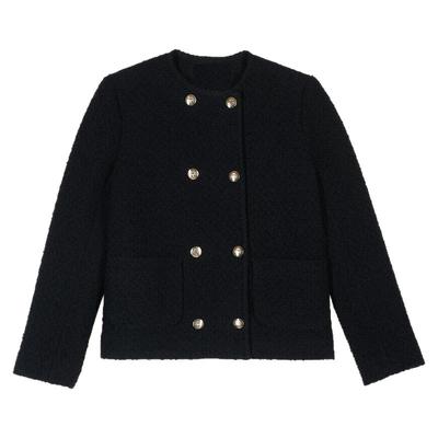 小香风千金羊毛混纺外套