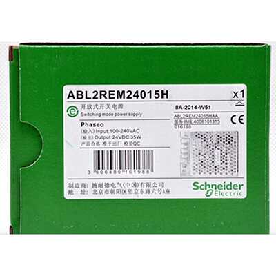议价施耐德ABL2REM24100H开放式开关电源/自恢复保护模式 24V/250