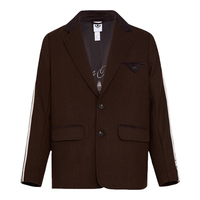 Adidas/阿迪达斯正品三叶草男士潮流休闲梭织宽松西装外套KU5616