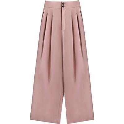 COCOBELLA重工打褶阔腿裤