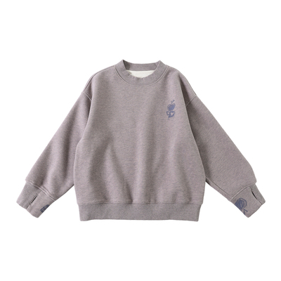 小新贝塔-母子款&新年苹果派！冬新款软糯磨毛奥粒绒儿童卫衣