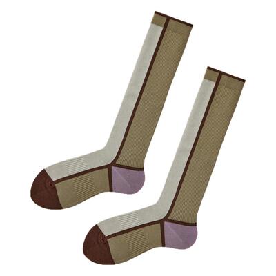 缓压支撑男士运动棉感小腿袜高弹透气不勒腿长袜显腿直舒适久穿