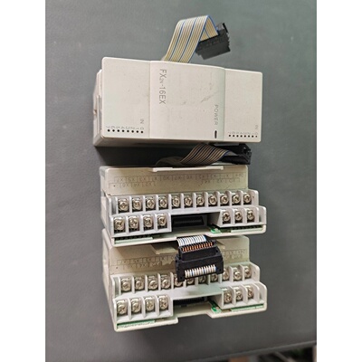 三台100元三菱PLCFX2N16EX二手拆机实物