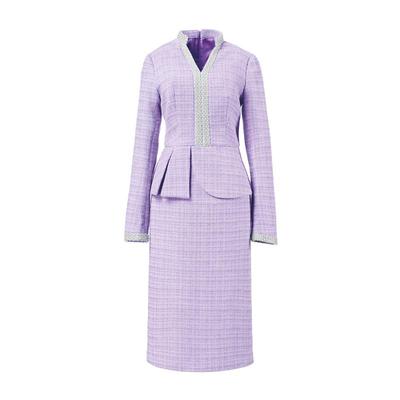 园子靓衣小香风修身一步裙