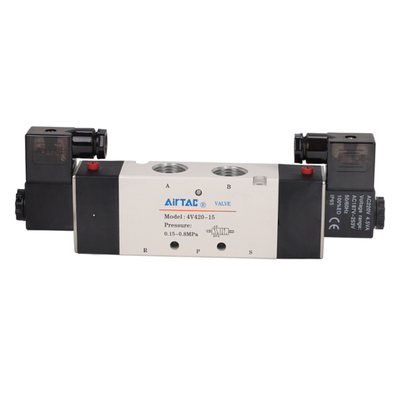 AIRTAC亚德客电磁阀4V410-15 DC24V 4V420-15A 4V430C 4V430E-15B