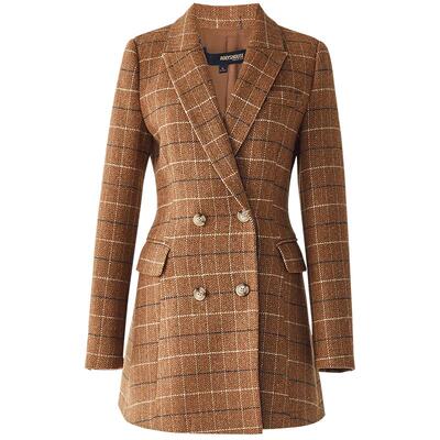 罗衣知性职业西装毛呢外套