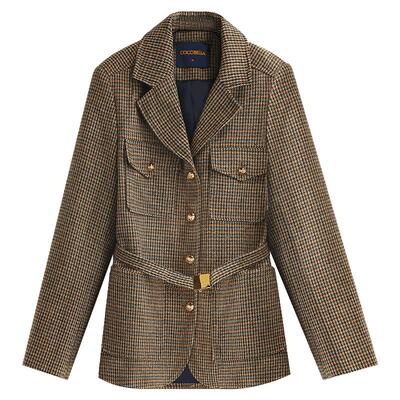COCOBELLA威尔士格纹毛呢西装