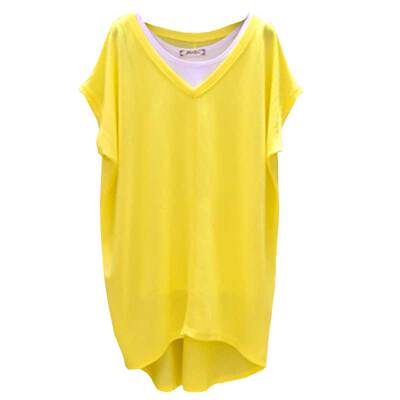 夏季新款短袖纯色失踪t恤女