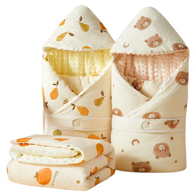 新生幼儿专用豆豆绒包单包被加厚