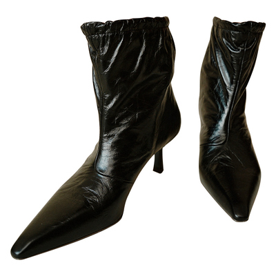 Le'Murmure白高跟鞋牛皮