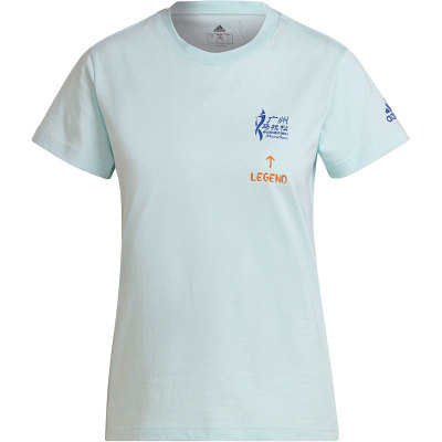 Adidas/阿迪达斯正品当季新款女子休闲圆领跑步短袖HG5544