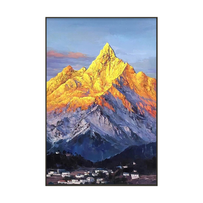 日照金山入户玄关装饰画