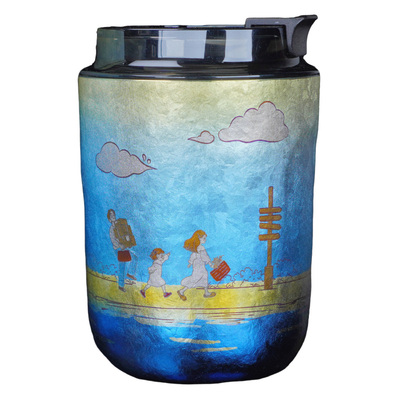 99.9%内外纯钛咖啡保温随手杯