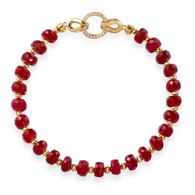 若华红宝石18K金彩宝礼物