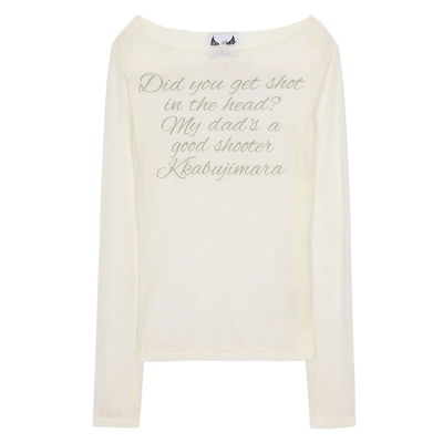 韩系显瘦长袖T恤上衣斜