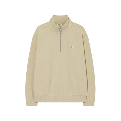 韩国卫衣半拉琏长袖宽松慵懒风