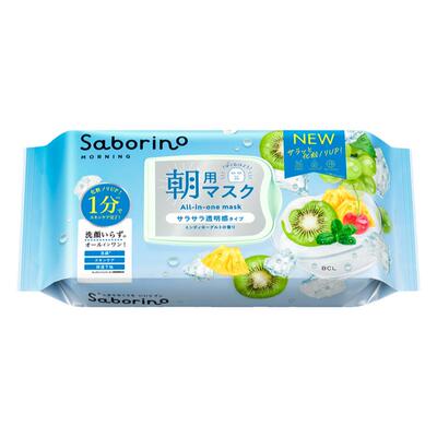 BCL日本官方进口正品 Saborino早安面膜清涼舒爽护理款 28片/盒
