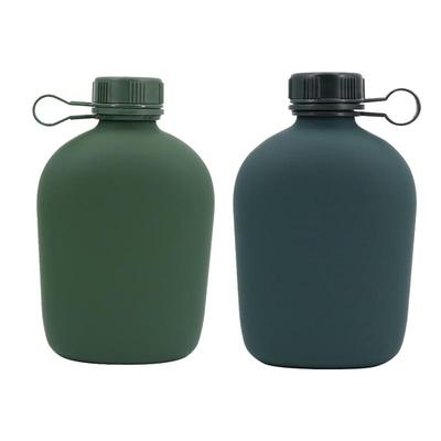 户外水壶训练水壶野营登山户外迷彩学生水壶加厚水壶铝1升大容量