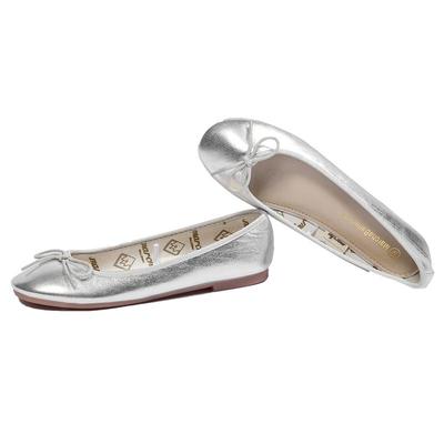 marcha ballerina/玛沙芭蕾蝴蝶结圆头软底平底百搭新款四季鞋