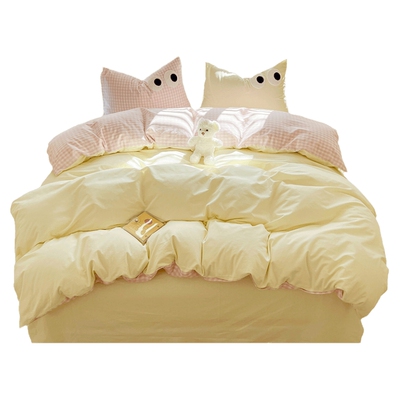 2023水洗棉被套单件ins多巴胺