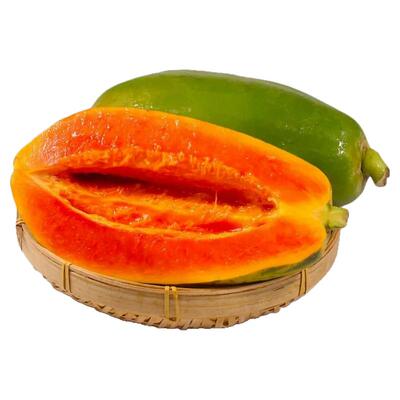 新鲜水红心木瓜果羽鸣农场