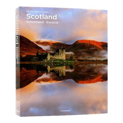 现货包邮 Scotland 苏格兰 从南部的边界地区起伏的山丘向北延伸 孤独高耸的山峰和广阔的峡谷 进口原版 多语种 精装