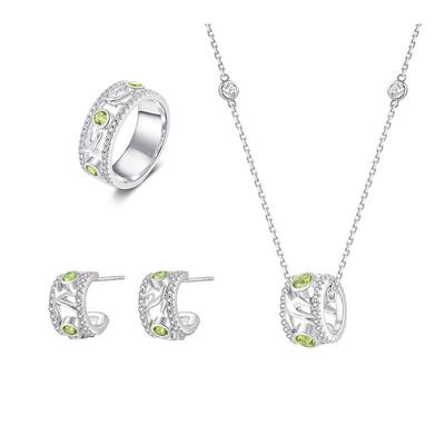 CIGALONG龙梓嘉林中燕橄榄石项链飞燕系列新中式珠宝