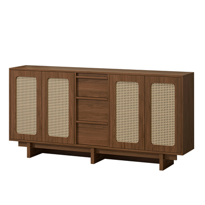 复古实木餐边柜储物柜家用餐厅