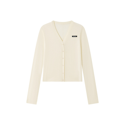 KeepSolo渡春V领羊毛针织开衫