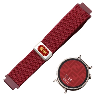 马上發財适用于oppo x2 mini表带新款OPPO WatchS升级磁吸编织时尚腕带YS男士运动X智能手表OPPOX2快拆配件冬