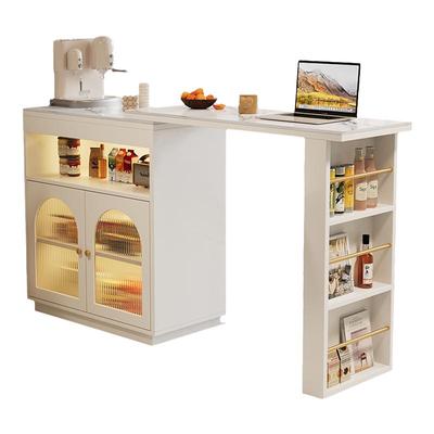 托马斯中岛吧台可伸缩奶油风柜子