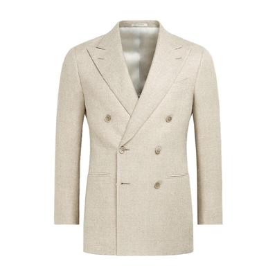 Suitsupply浅棕色羊毛混纺西服