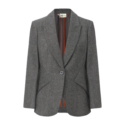 PINZ正肩收腰羊毛西装