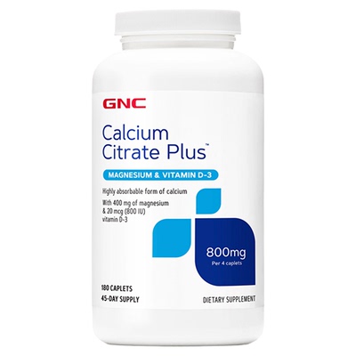 补钙柠檬酸钙片180粒GNC健安喜