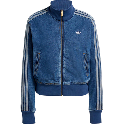 Adidas/阿迪达斯正品三叶草女士立领牛仔刺绣休闲外套KD2913