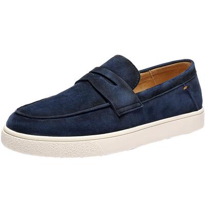 百丽男士一脚蹬休闲懒人乐福鞋