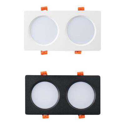 led双头筒灯吊顶长方形嵌入式