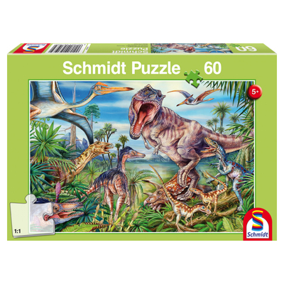 德国SCHMIDT恐龙拼图益智玩具