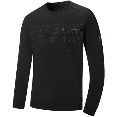 特步运动卫衣男2025春季新款官方正品百搭套头衫男976329920138