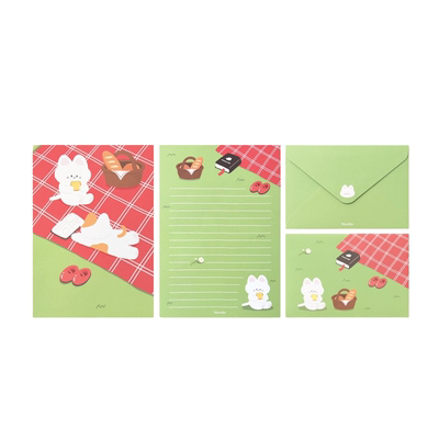 韩国文创信纸信封套装ins风卡通