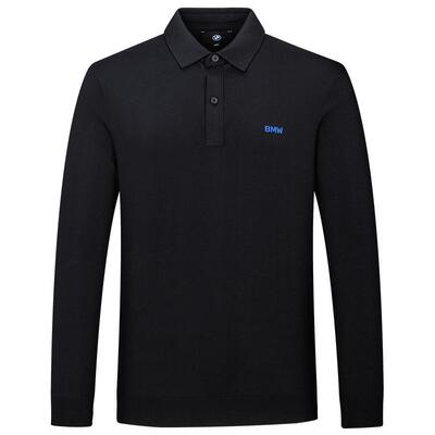 BMWSTUDIO商务简约翻领毛衣