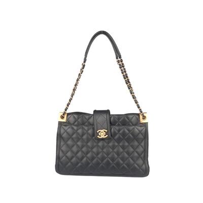 85新CHANEL香奈儿ELEGANT CC 托特牛皮单肩A9672二手奢侈品包包