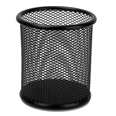 圆形网格金属笔筒收纳学生办公