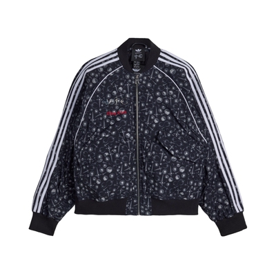 Thug Club联名印花宽松夹克薄外套男女春季adidas阿迪达斯三叶草