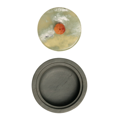 初堂文房便携式迷你洮砚小楷砚台