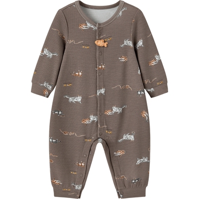 英氏连体衣长袖牛奶丝包屁衣四季