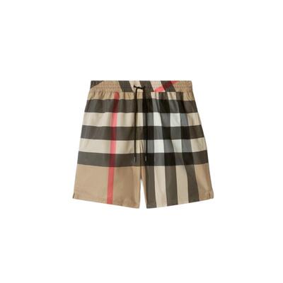 男装格纹游泳裤BURBERRY
