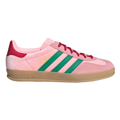 adidas阿迪达斯三叶草T头鞋运动秋女GAZELLE丝绒面德训板鞋JI2713